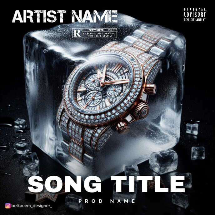 Maximalist Ice Watch Album Cover Template | PosterMyWall