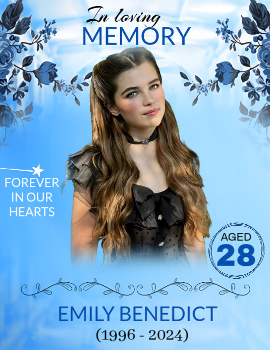 Maximalist In Loving Memory Flyer (us Letter) Template | PosterMyWall