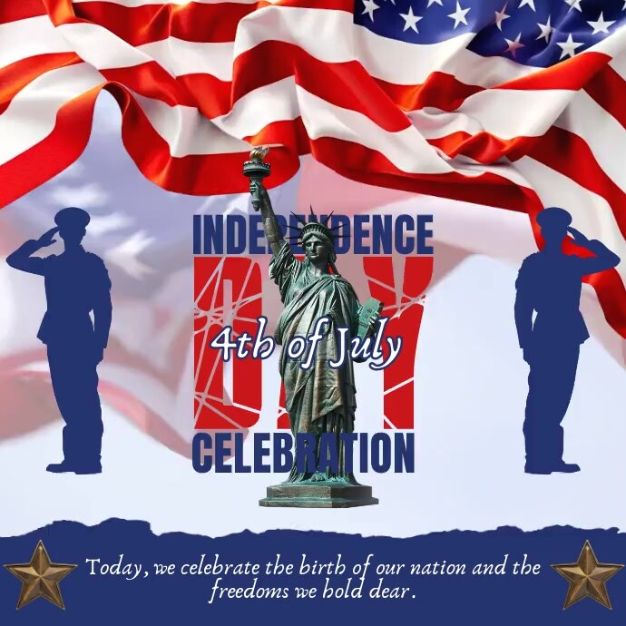 Maximalist Independence Day Instagram Post Templat | PosterMyWall