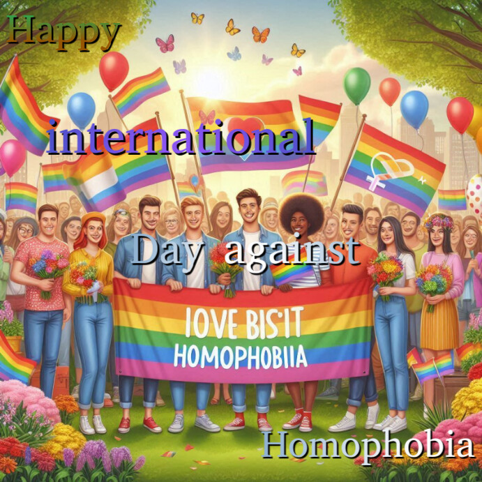 Plantilla de Maximalist International Day Against Homophobia Instagram ...