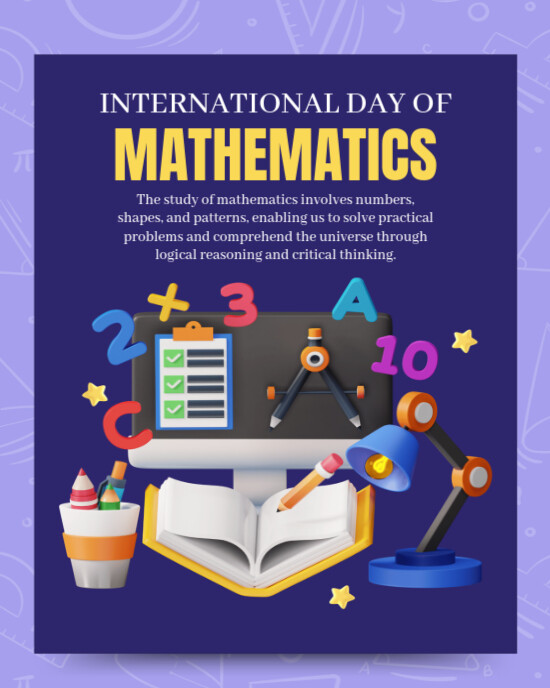 Maximalist International Day Of Mathematics Instagram Portrait Template | PosterMyWall