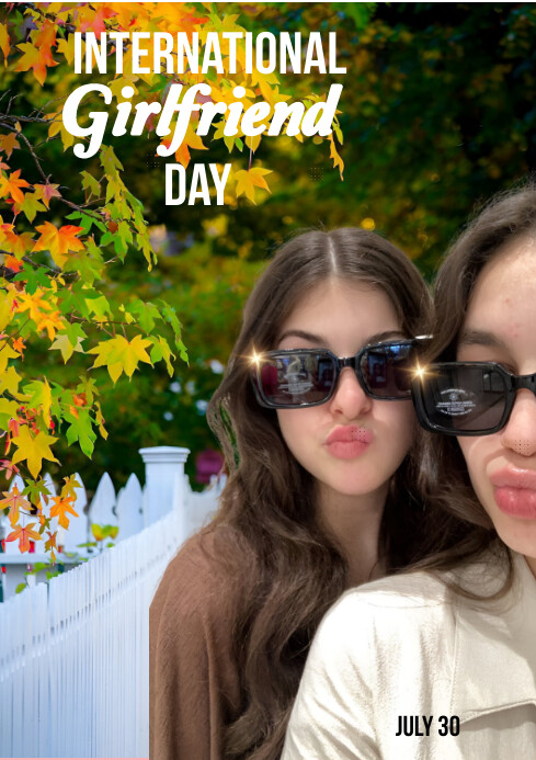 Modèle Maximalist International Girlfriend Day A4 | PosterMyWall
