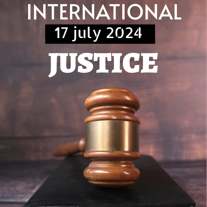 Maximalist International Justice Day Instagra Template | PosterMyWall