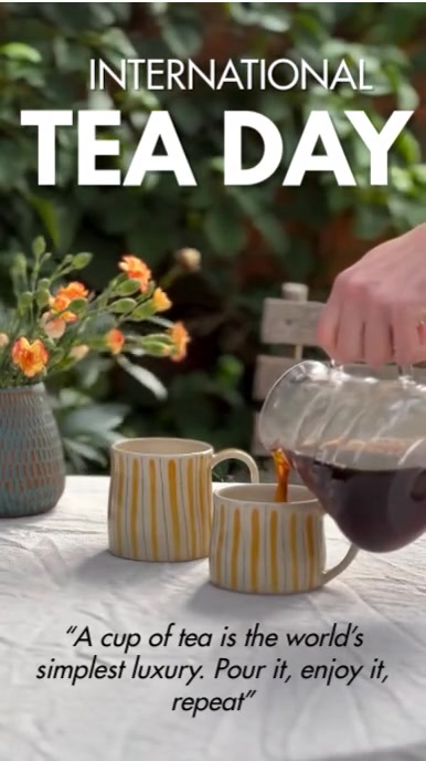 Maximalist International Tea Day Instagram Reel Template | PosterMyWall