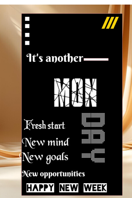 Maximalist It's Monday Flyer Poster Template | PosterMyWall