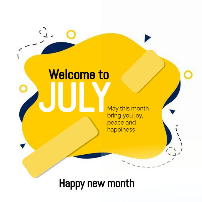 Maximalist July Instagram Post Template | PosterMyWall