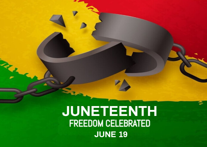 Maximalist Juneteenth Celebration Postcard templaat | PosterMyWall