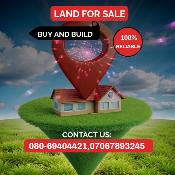 Maximalist Land For Sale Flyer Template Instagram Post | PosterMyWall
