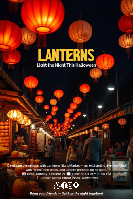 Maximalist Lanterns Night Market — Halloween Festival Street ...