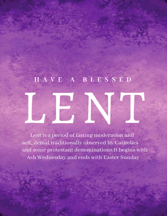 Copy of Maximalist Lent Flyer (us Letter) | PosterMyWall