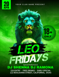 leo party template | PosterMyWall