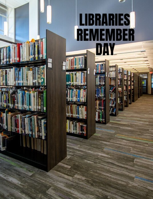 Maximalist Libraries Remember Day Flyer (us Letter) Template | PosterMyWall
