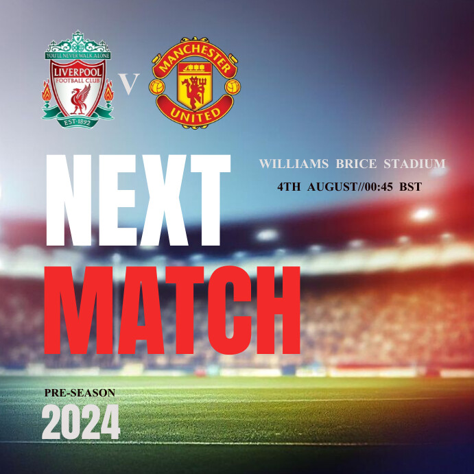 Plantilla de Maximalist Liverpool Vs Manchester United Ins | PosterMyWall