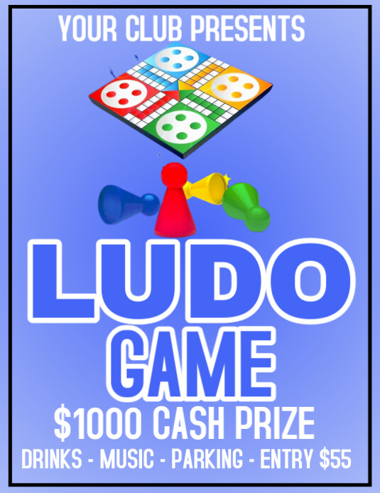 Maximalist Ludo Game Poster Flyer (us Letter) Template | PosterMyWall