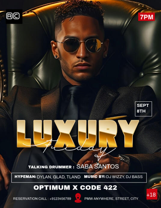 Copy of Maximalist Luxury Friday Flyer (us Letter) | PosterMyWall