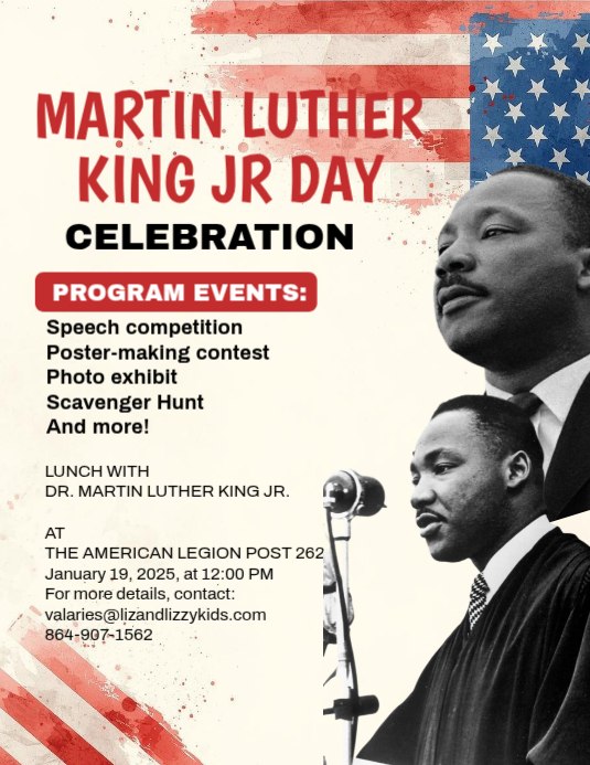 Maximalist Martin Luther King Jr Day Flyer Flyer (us Letter) Template ...