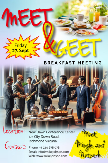 Copy of Maximalist Meet & Greet Breakfast Corporate M | PosterMyWall
