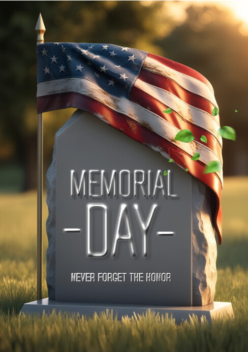 Plantilla de Maximalist Memorial Day A5 | PosterMyWall