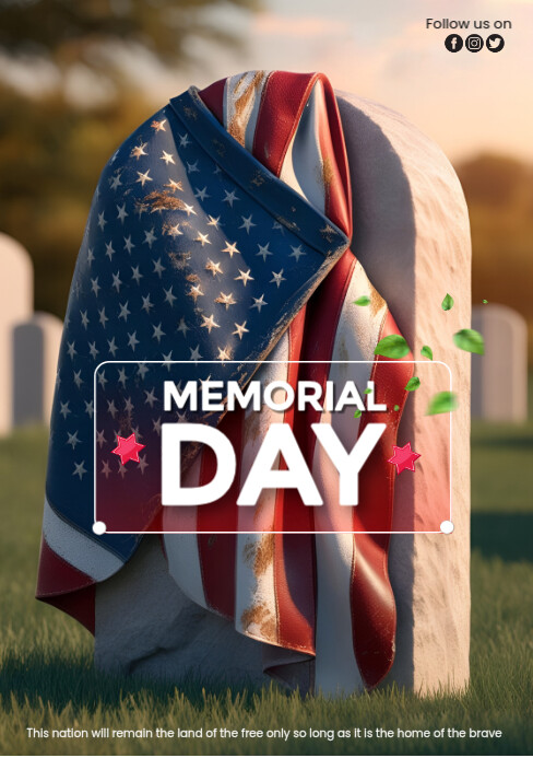 Plantilla de Maximalist Memorial Day A5 | PosterMyWall