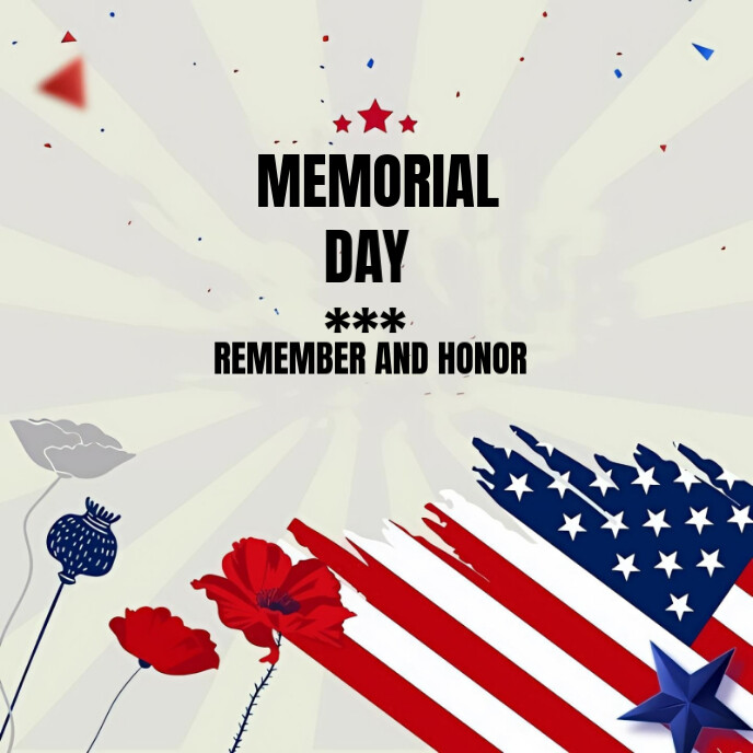 Copy of Maximalist Memorial Day Album Cover | PosterMyWall
