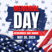 Maximalist Memorial Day Instagram Post Template | PosterMyWall