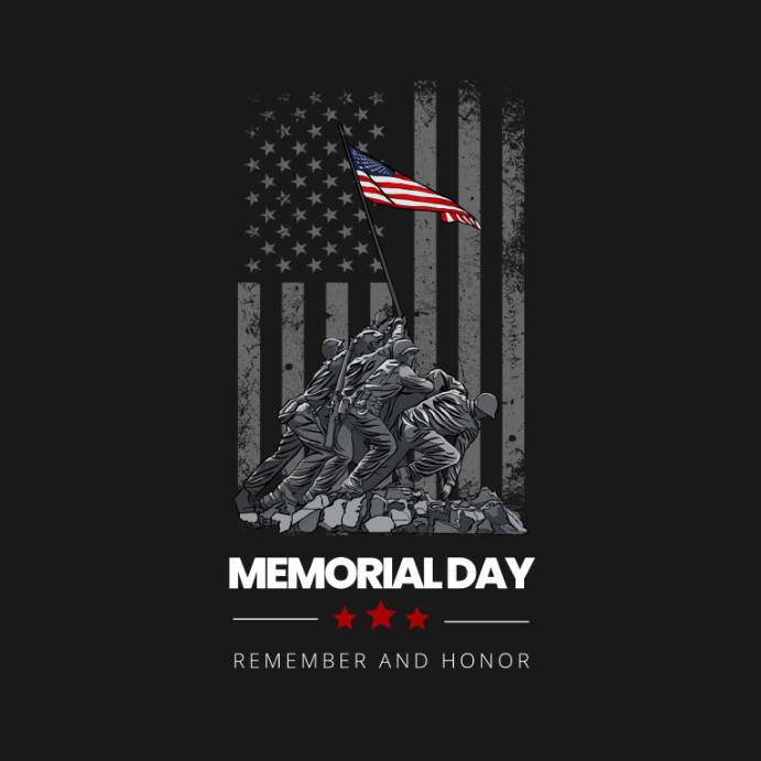 Maximalist Memorial Day Instagram Post Templat | PosterMyWall