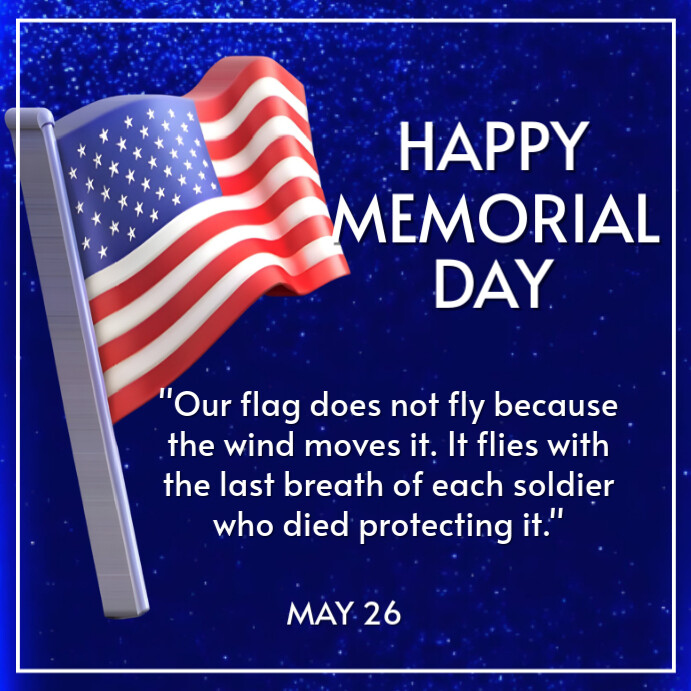 Modèle Maximalist Memorial Day Instagram Post | PosterMyWall