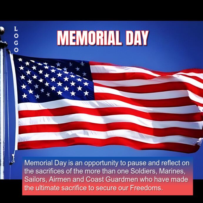 Maximalist Memorial Day Instagram Post Template | PosterMyWall
