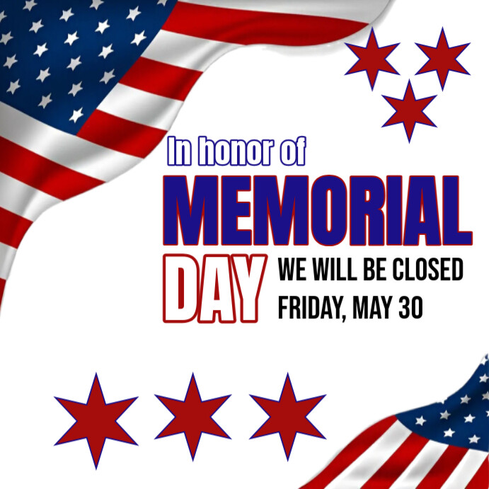 Copy of Maximalist Memorial Day Instagram Post | PosterMyWall