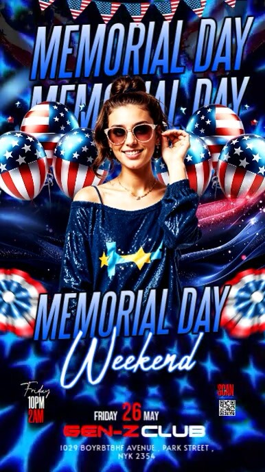 Copy of Maximalist Memorial Day Party Instagram Story | PosterMyWall