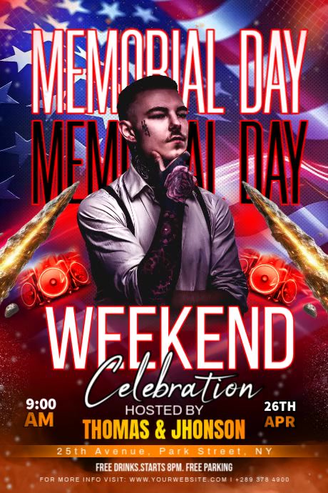 Copy of Maximalist Memorial Day Poster | PosterMyWall