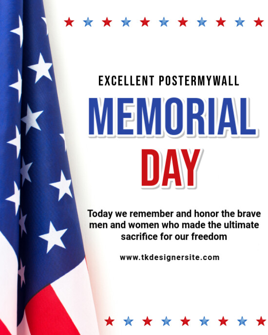 Copy of Maximalist Memorial Day Remembrance Instagram Portrait | PosterMyWall