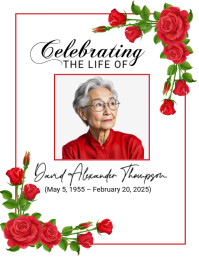 Memorial Funeral Announcement Flyer Template | PosterMyWall