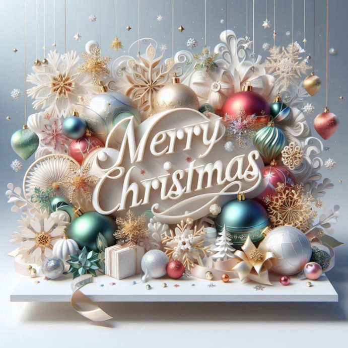 Maximalist Merry Christmas Background Instagram Post Template ...