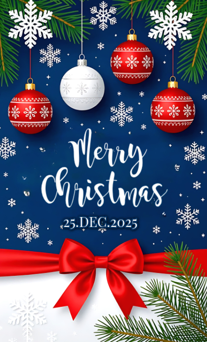 Maximalist Merry Christmas Card Us Legal Template | PosterMyWall