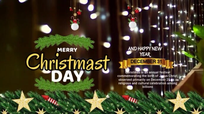Maximalist Merry Christmas Digital Display Digital Display (16:9 ...