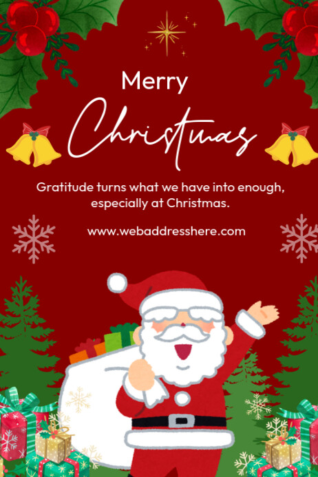 Maximalist Merry Christmas Poster Template | PosterMyWall