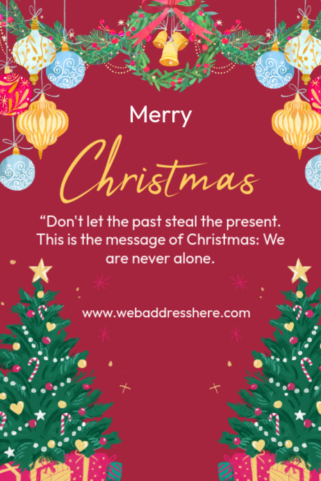 Maximalist Merry Christmas Poster Template | PosterMyWall