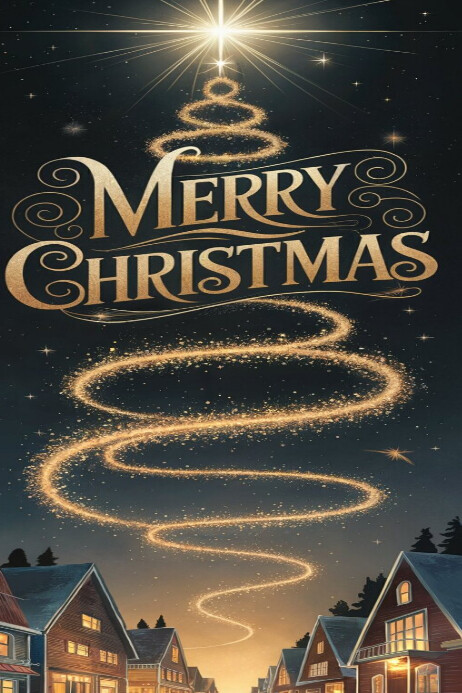Maximalist Merry Christmas Poster Template | PosterMyWall