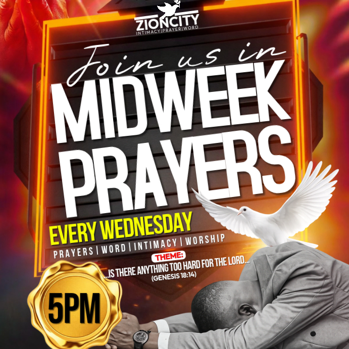 Maximalist Midweek Prayers Instagram Post Template | PosterMyWall