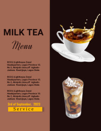 Milk Tea Menu Template | PosterMyWall