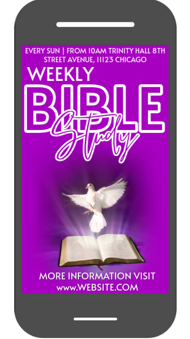 Copia de Maximalist Mobile Bible Study Instagram Story | PosterMyWall