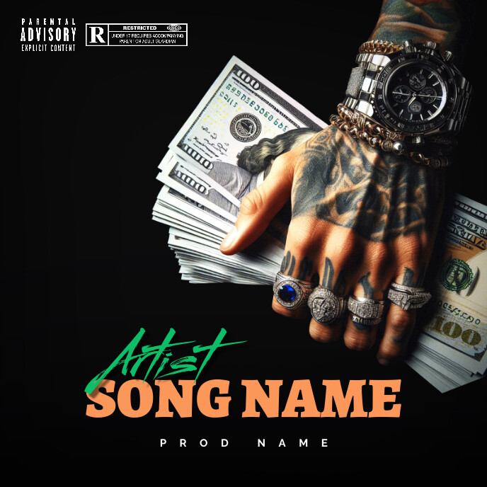 Maximalist Money Album Cover Template | PosterMyWall