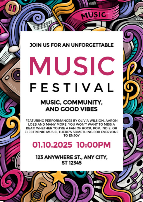 Copy of Maximalist Music Festival Flyer A4 | PosterMyWall