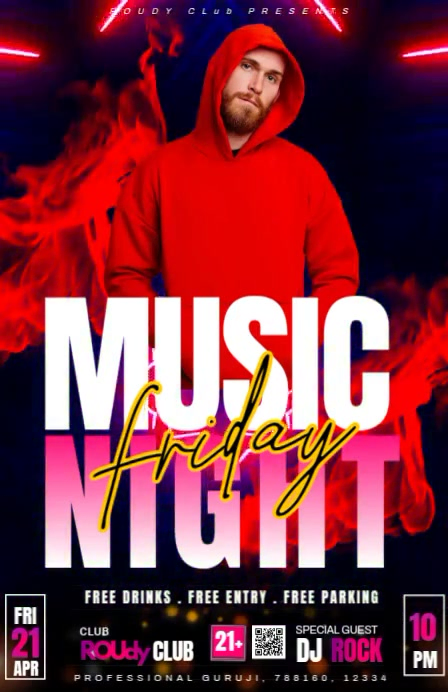 Maximalist Music Night Tabloid Template | PosterMyWall