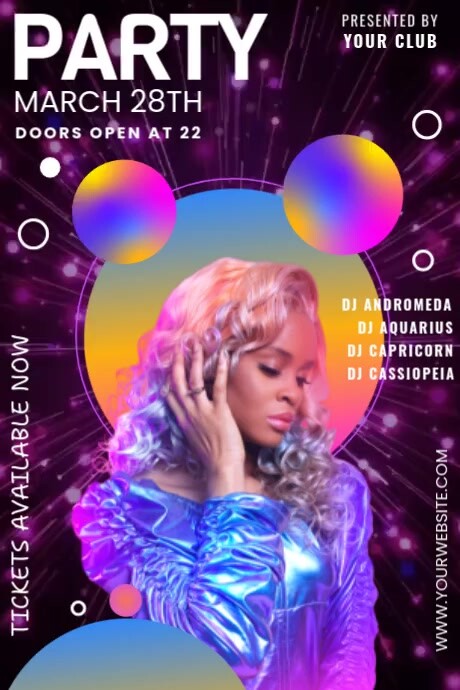 Maximalist Music-party-night-ad-design-poster-template | PosterMyWall