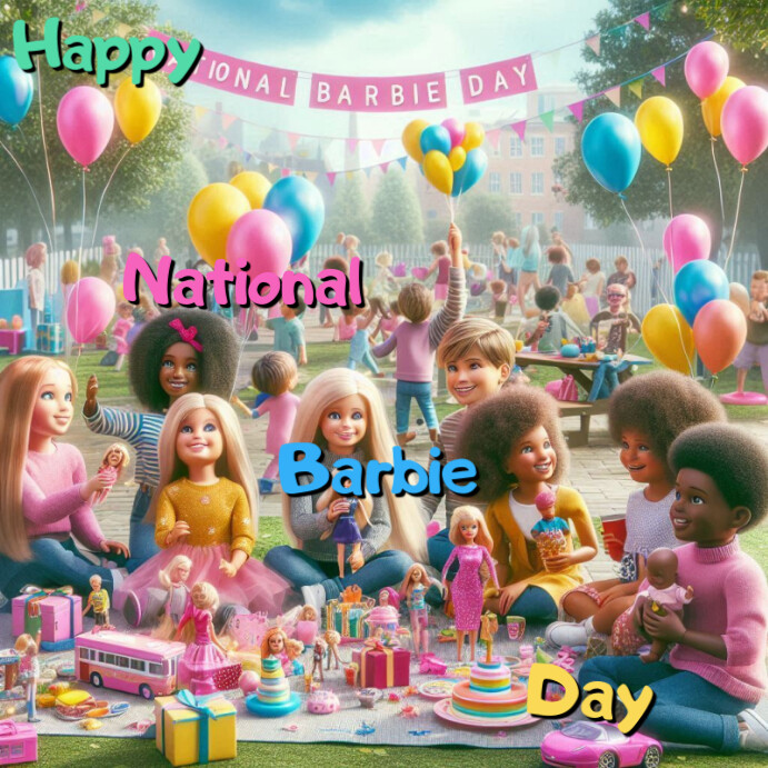 Copy of Maximalist National Barbie Day Instagram Post | PosterMyWall