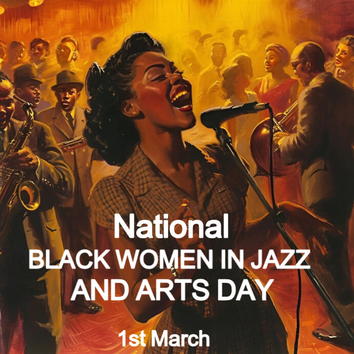 Maximalist National Black Women In Jazz And The Arts Day Instagram Post ...