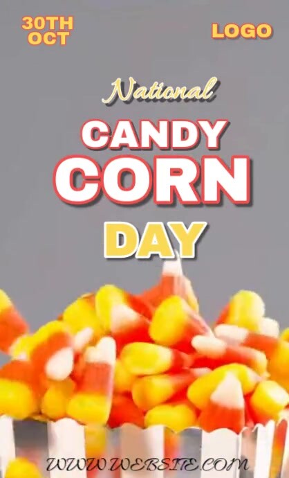 Maximalist National Candy Corn Day Us Legal Template | PosterMyWall