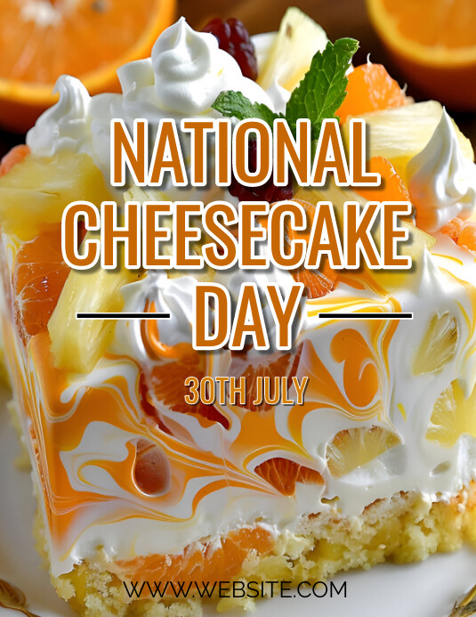 Copy of Maximalist National Cheesecake Day Flyer (us | PosterMyWall